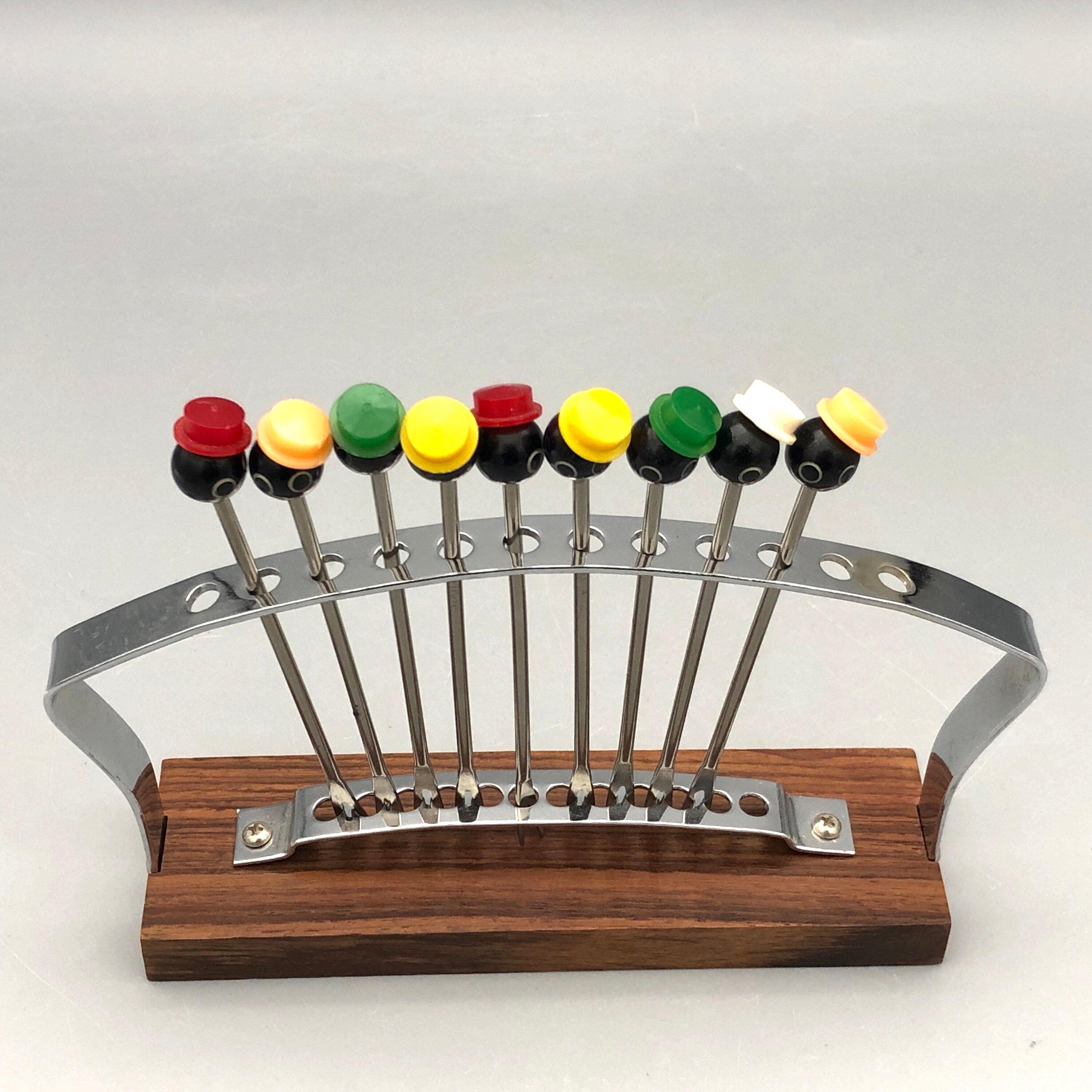 Mid Century Vintage Cocktail Sticks-holder With 9 Sticks 1950s | Etsy