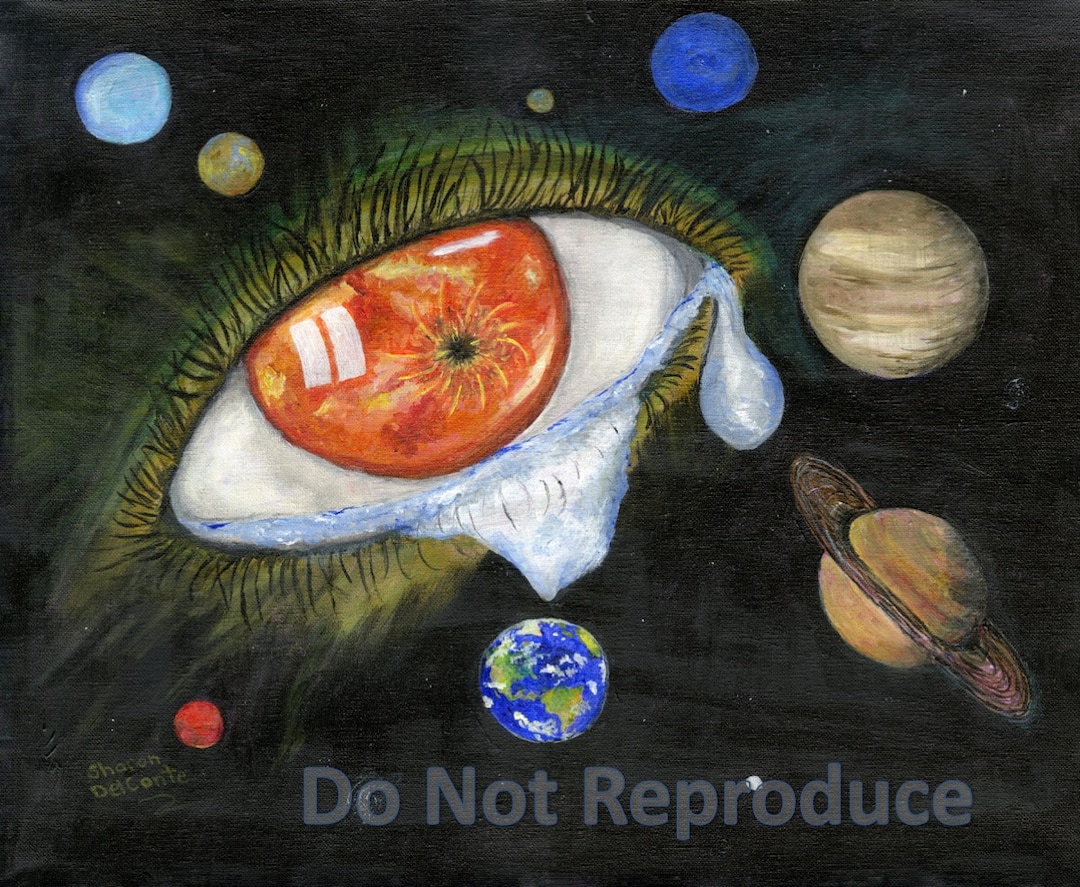 Solar System Eye Print - Etsy