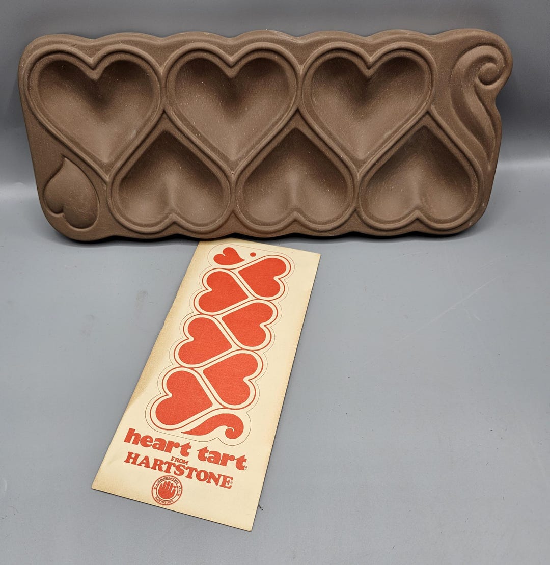 Hartstone Heart Tart Cookie Mold Heart Shaped Clay 1980s Vintage! - Etsy