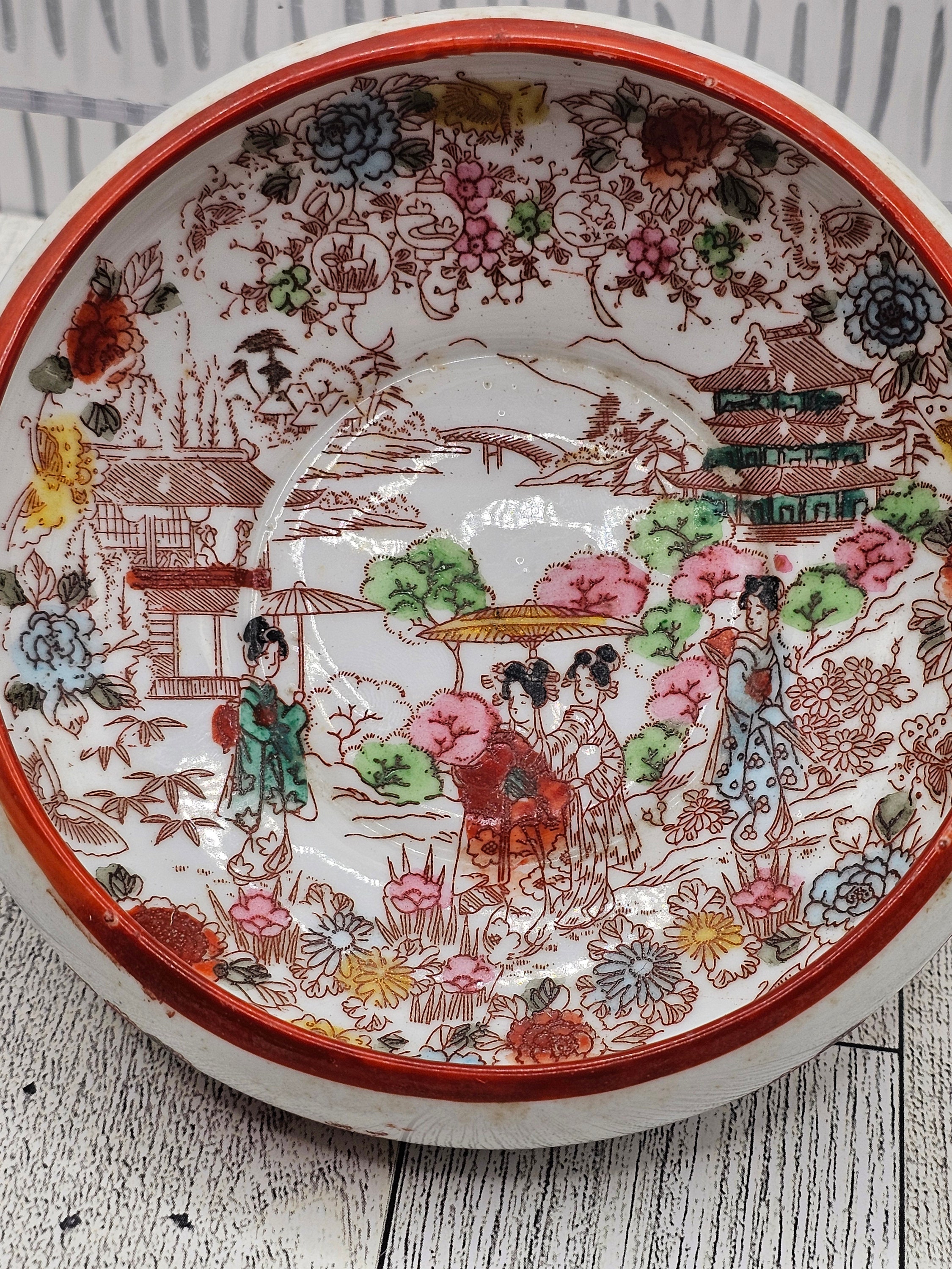 Geisha Girl Handled Dish Made in Japan Vintage Collectible EUC ...