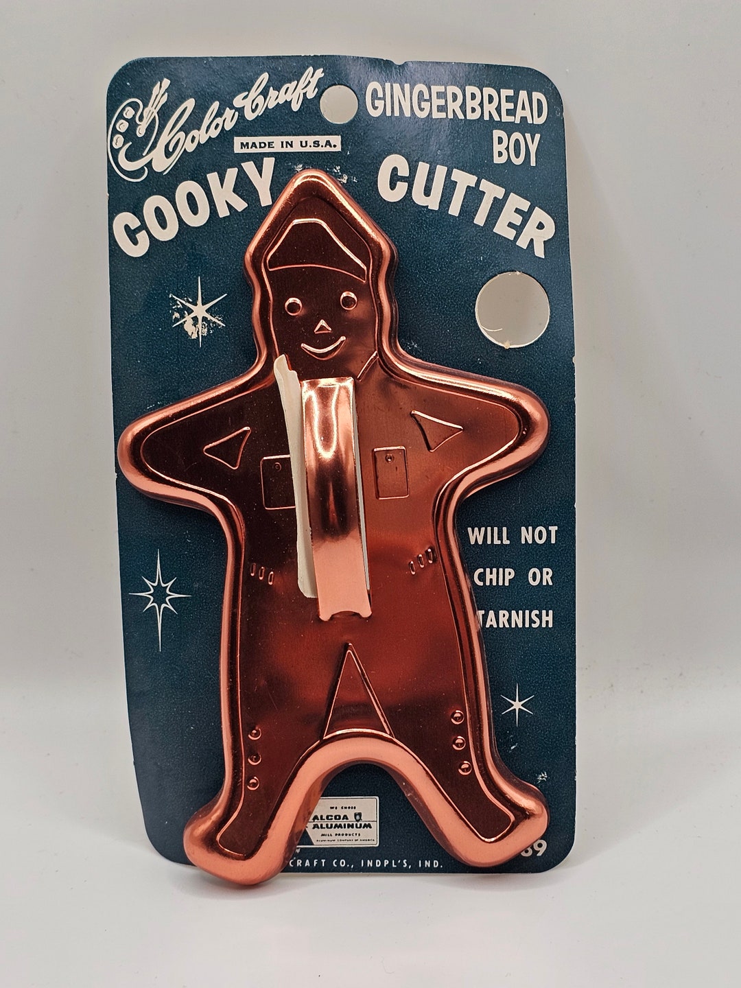 Vintage Gingerbread Copper Cookie Cutter on Original Card New - Etsy