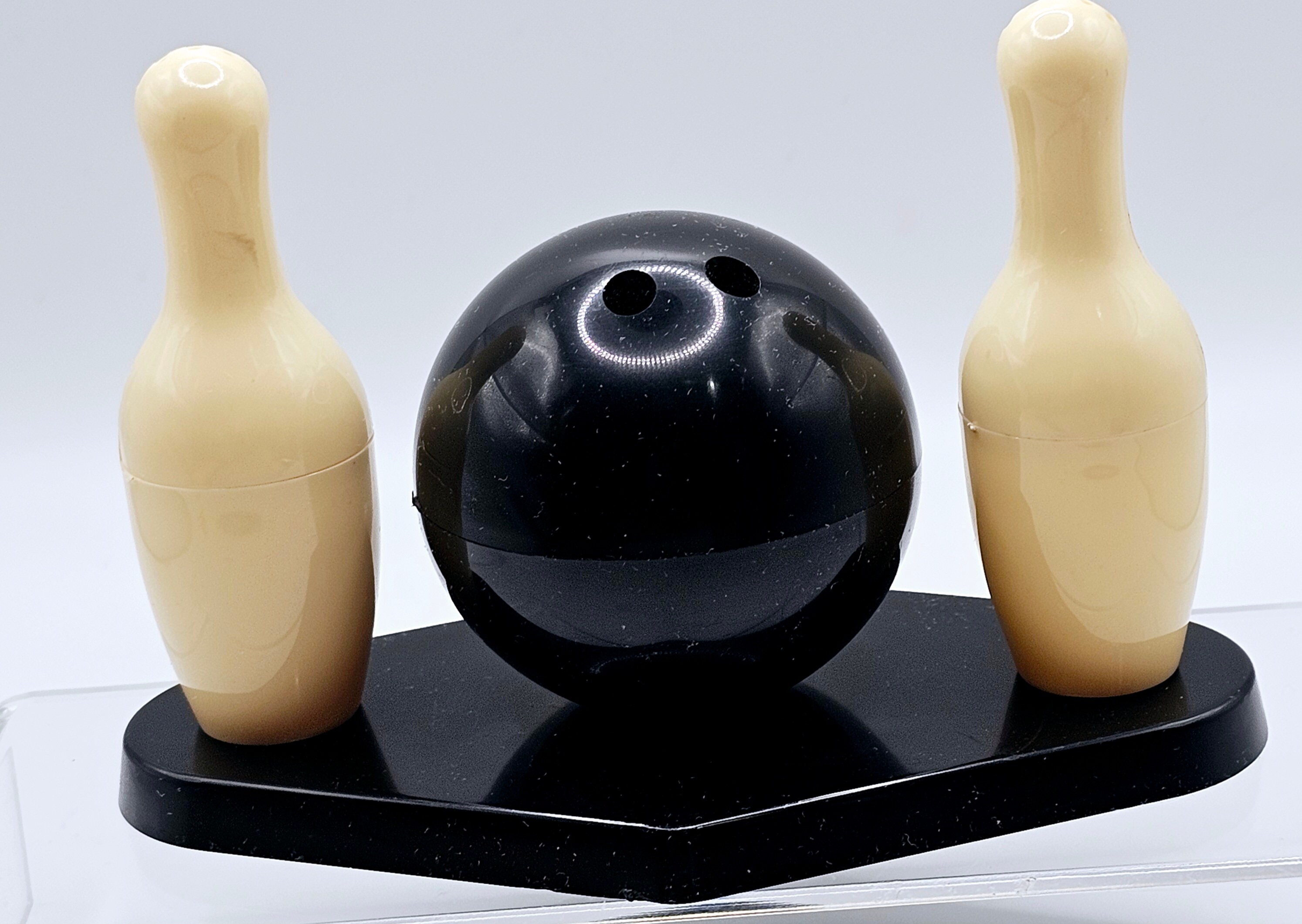 Salt and Pepper Shakers Bowling Pins and Bowling Ball Hard - Etsy