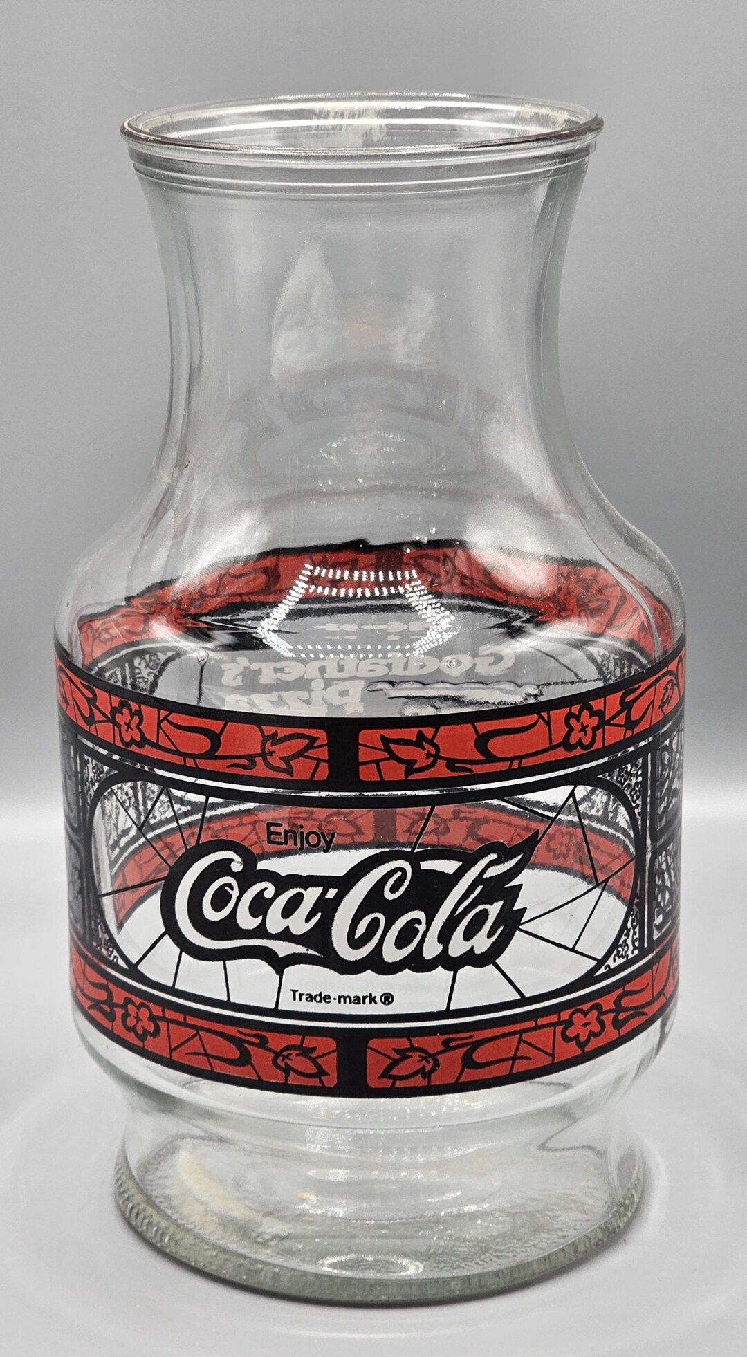 Coca Cola Stained Glass Style Carafe Jug Style Pitcher God Fathers ...