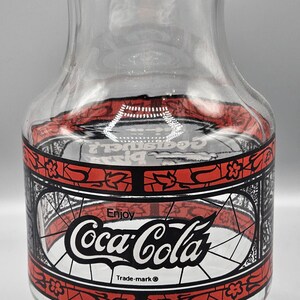 Coca Cola Stained Glass Style Carafe Jug Style Pitcher God Fathers ...