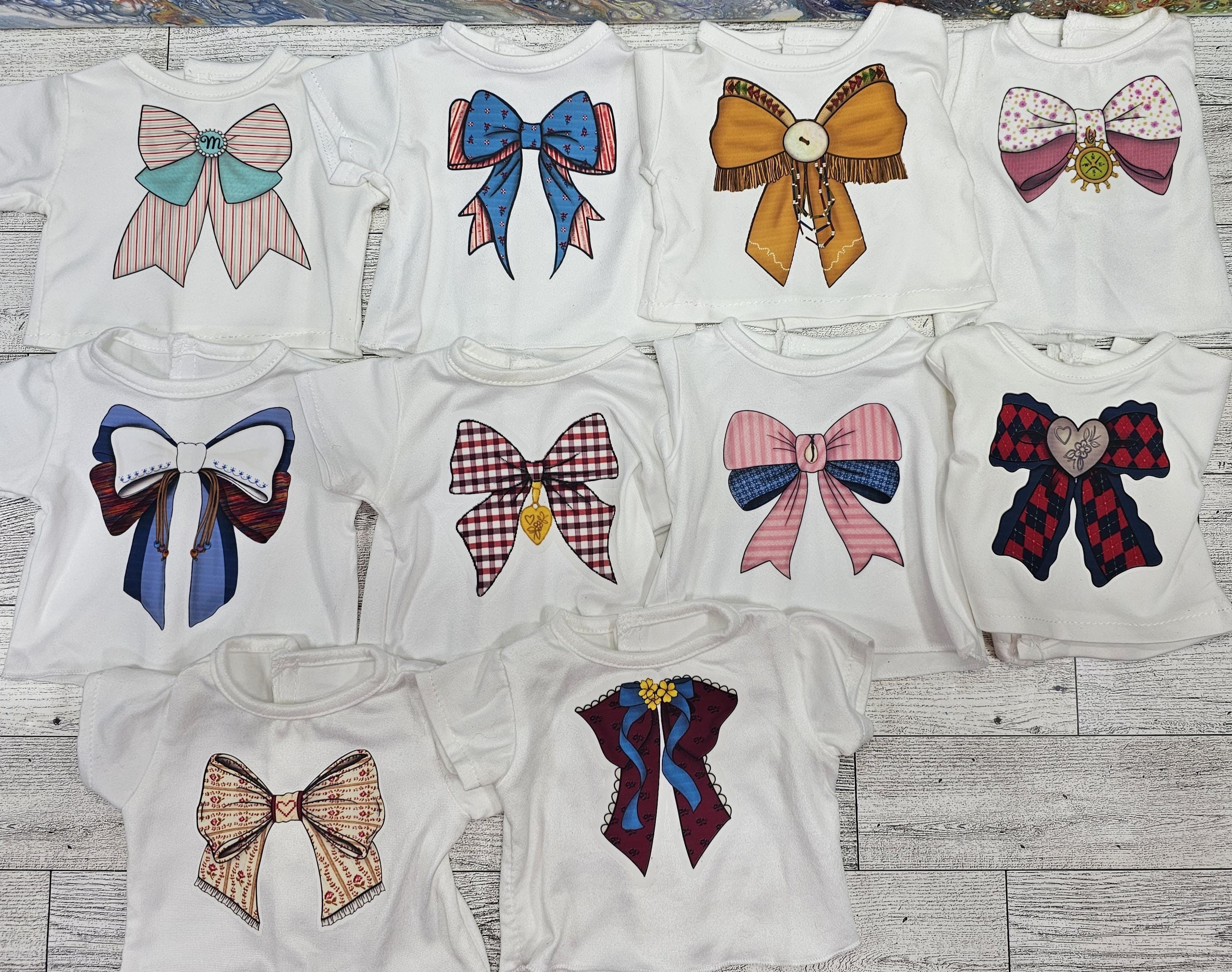 Classic Historical Meet Bow Design Shirts for 18-inch Dolls - American ...