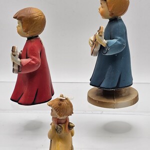 3 Hummel Style Angels Vintage 2 Playing Instruments 1 Skiing 2 Hong ...