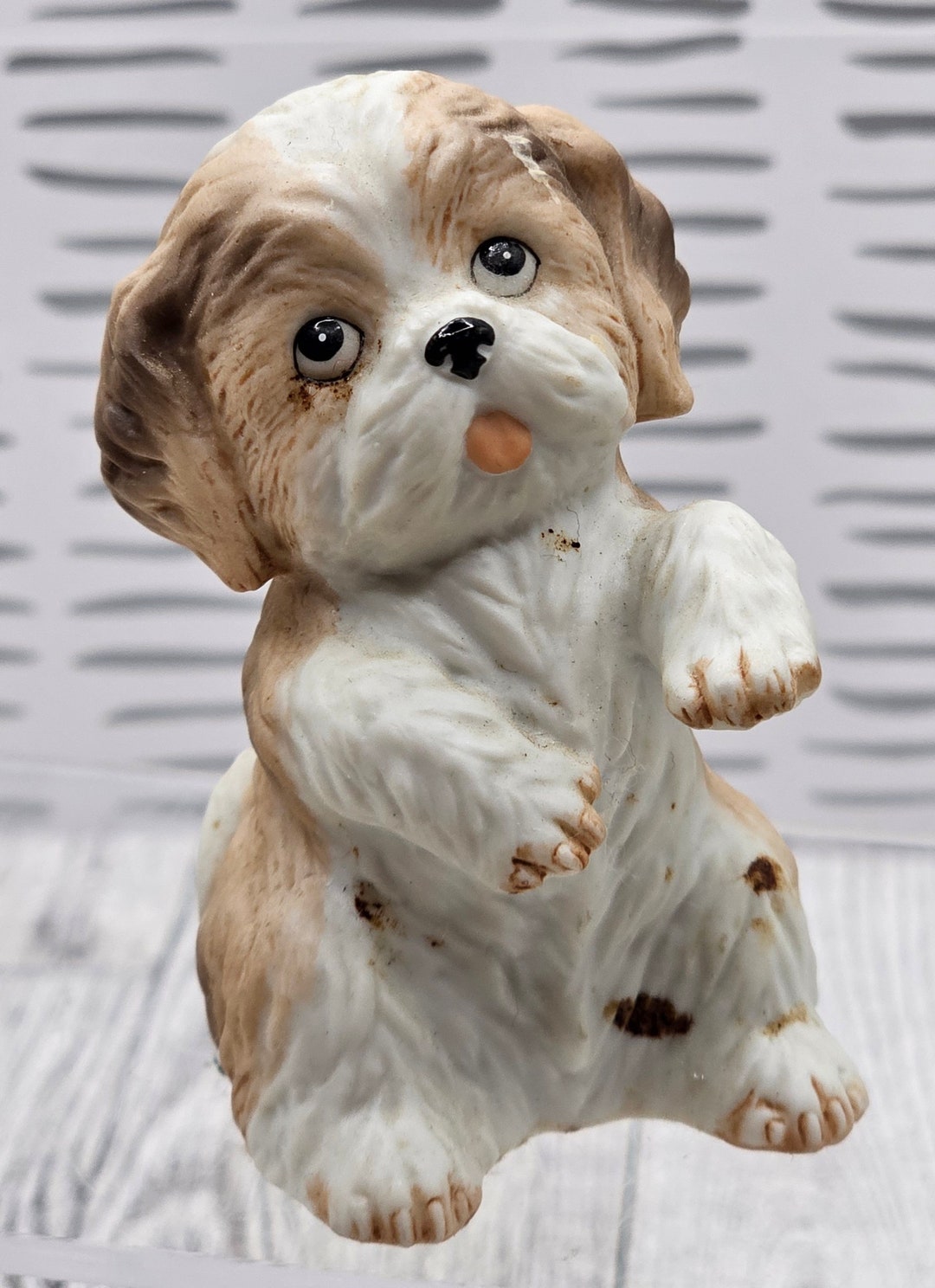Adorable Homco Puppy on His Back Legs Number 1467 - Etsy