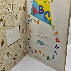 The Little Golden A B C Book Golden Book Vintage Illustrated by ...
