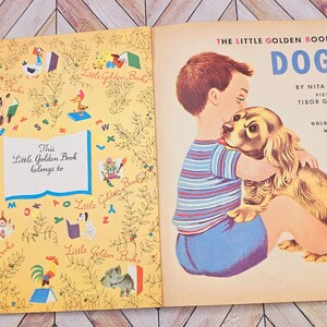Little Golden Book DOGS by Nita Jonas Pictures by Tibor Gergely 1952 ...