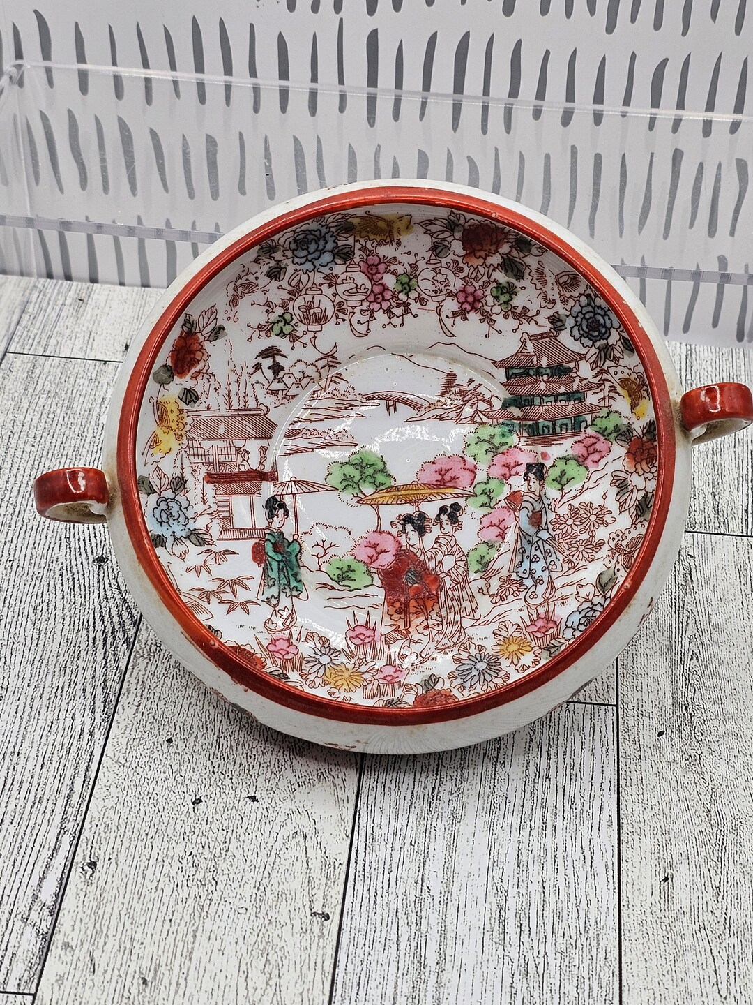 Geisha Girl Handled Dish Made in Japan Vintage Collectible EUC ...