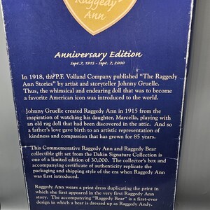 Raggedy Ann & Raggedy Bear Dakin Brand 85th Anniversary 2000 Edition ...