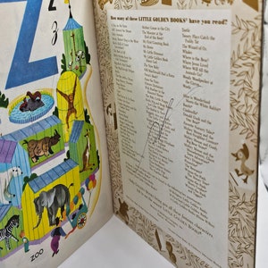 The Little Golden A B C Book Golden Book Vintage Illustrated by ...