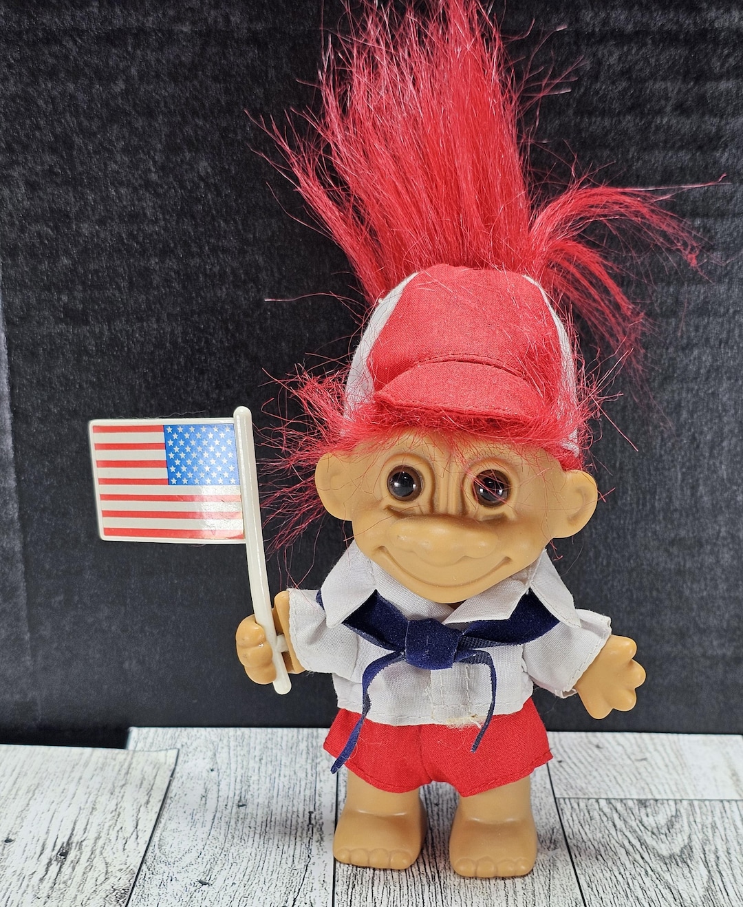 Vintage American Troll Doll - 4th of July Patriotic USA Theme - 6 Inch ...