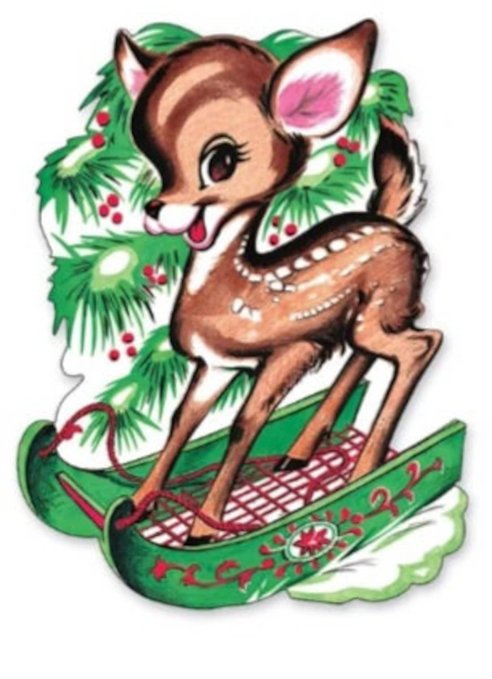 Beistle Christmas Reindeer Cutouts Die Cuts 2 Sizes 3 Styles! Original ...