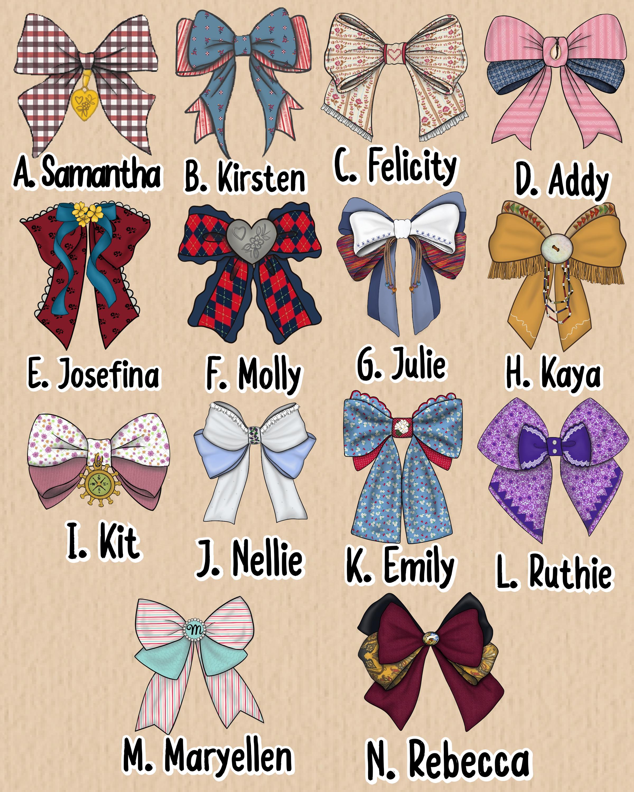 Classic Historical Meet Bow Design Shirts for 18-inch Dolls - American ...