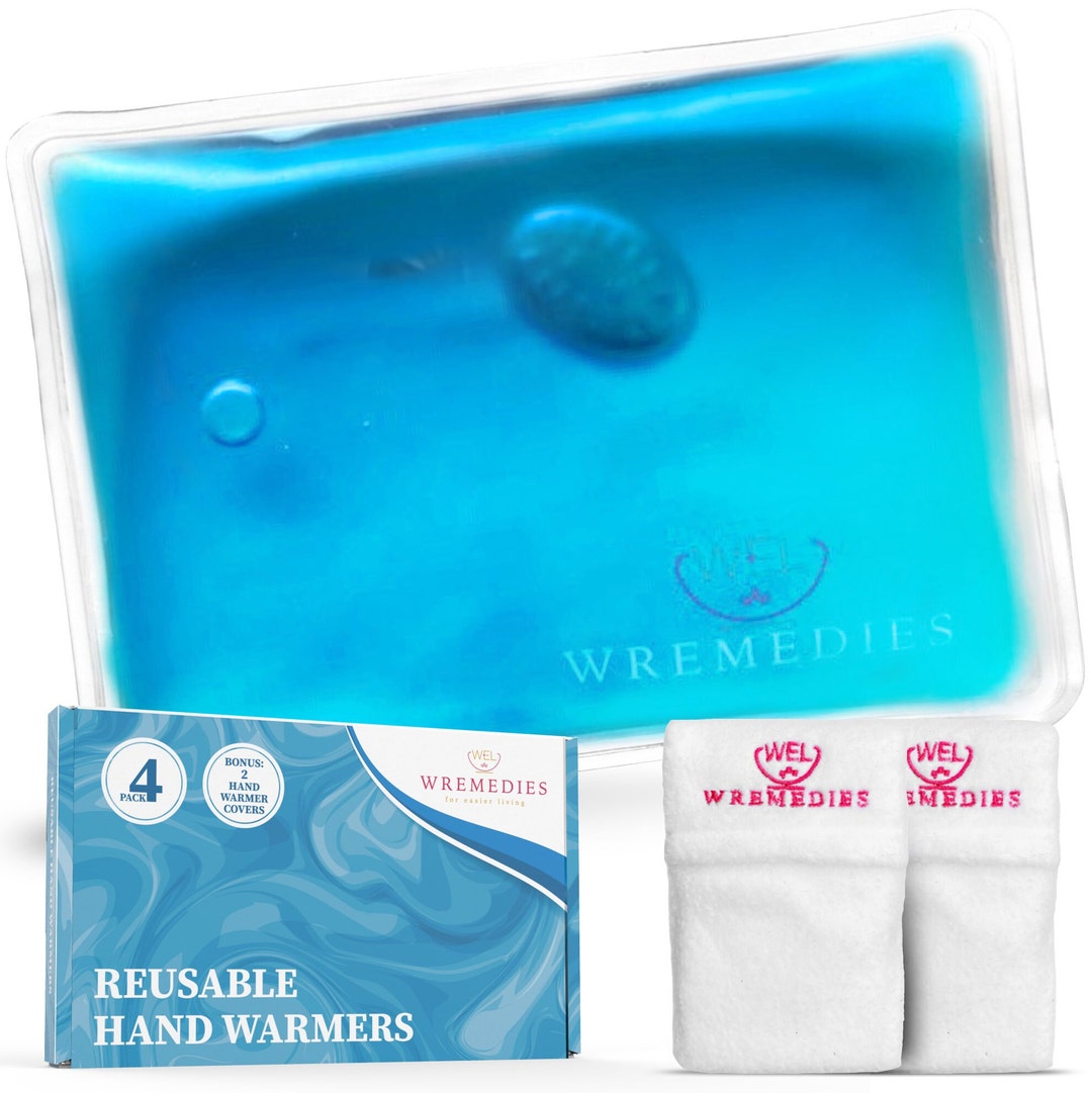 Hand Warmers Reusable Gel Click 4 Pack Cold Hands Heat Pads - Etsy