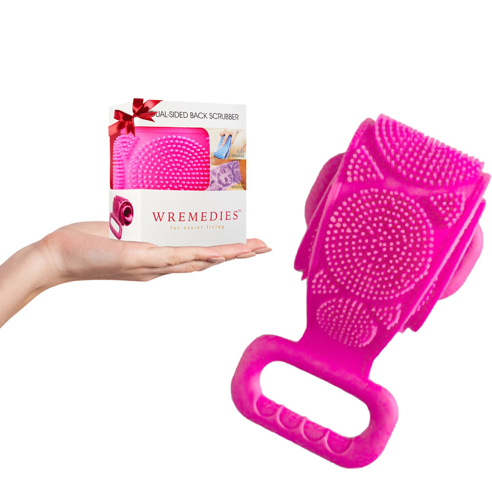 Silicone Back Scrubber For Shower Exfoliating Bath Body Brush Etsy