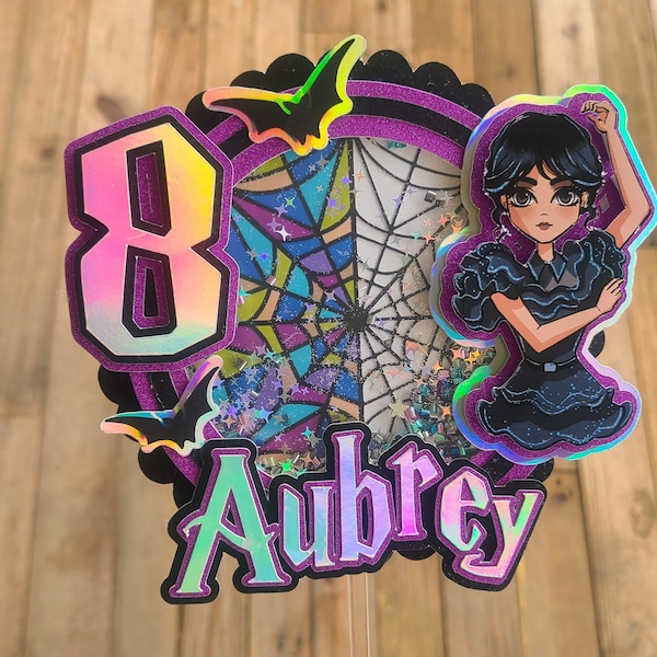 Wednesday Addams Svg Cake Topper - Etsy