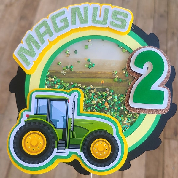 John Deere Tractor Birthday Cake - Etsy