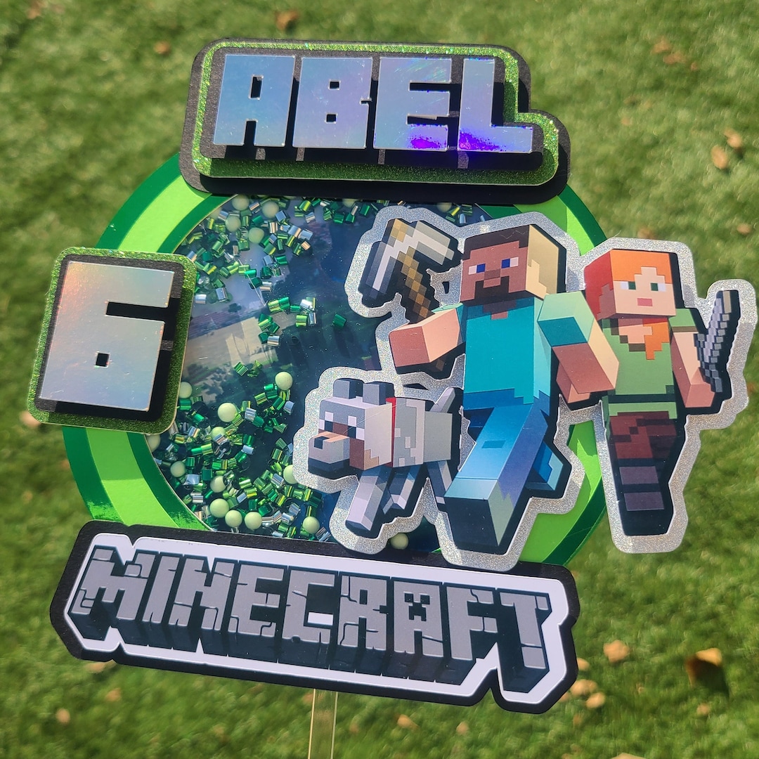 Minecraft Cake Topper - Etsy