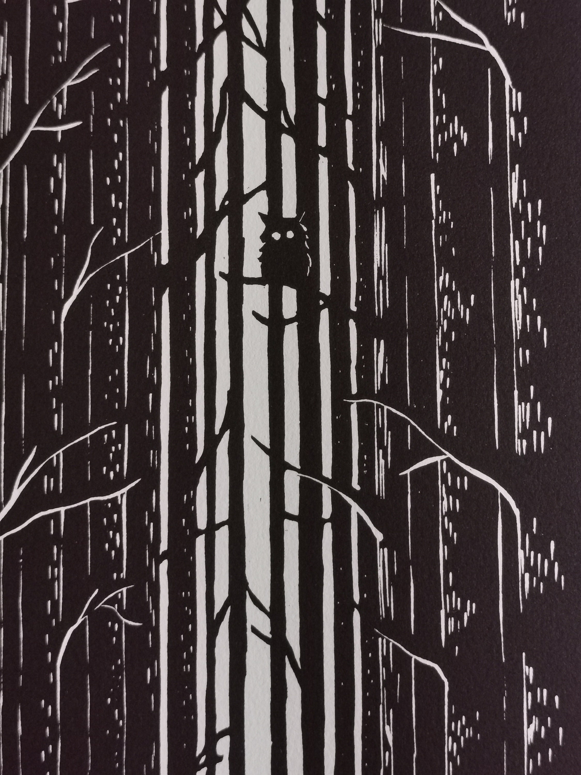 A Forest #2 Linocut - Etsy