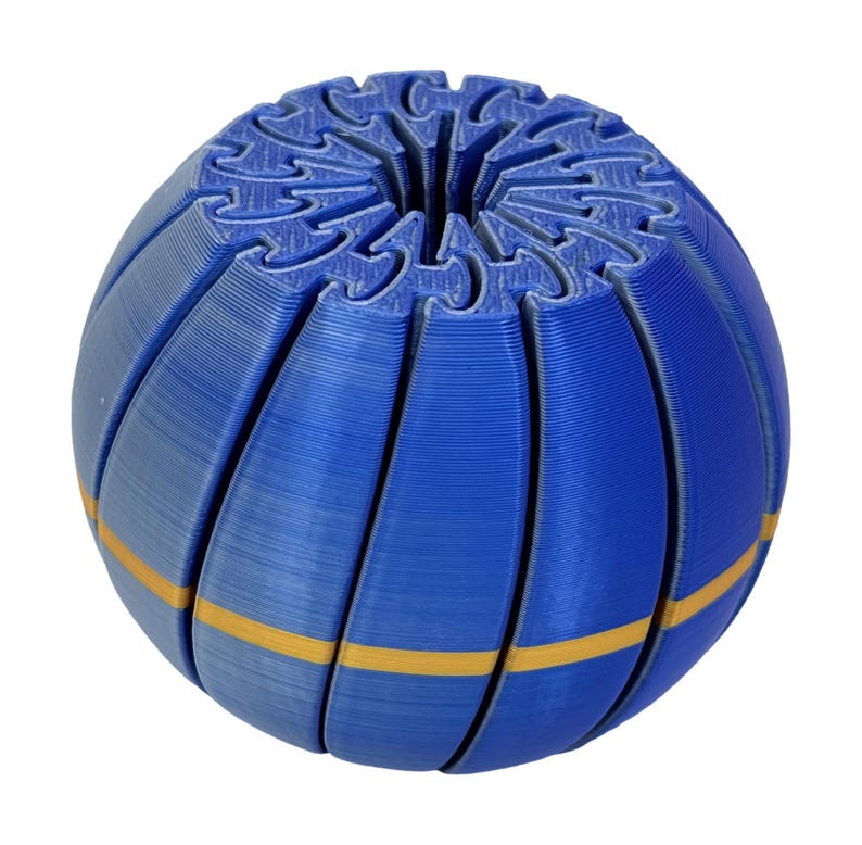 Intulon 3d-printed Fidget Ball - 14 Section Design for Stress Relief ...