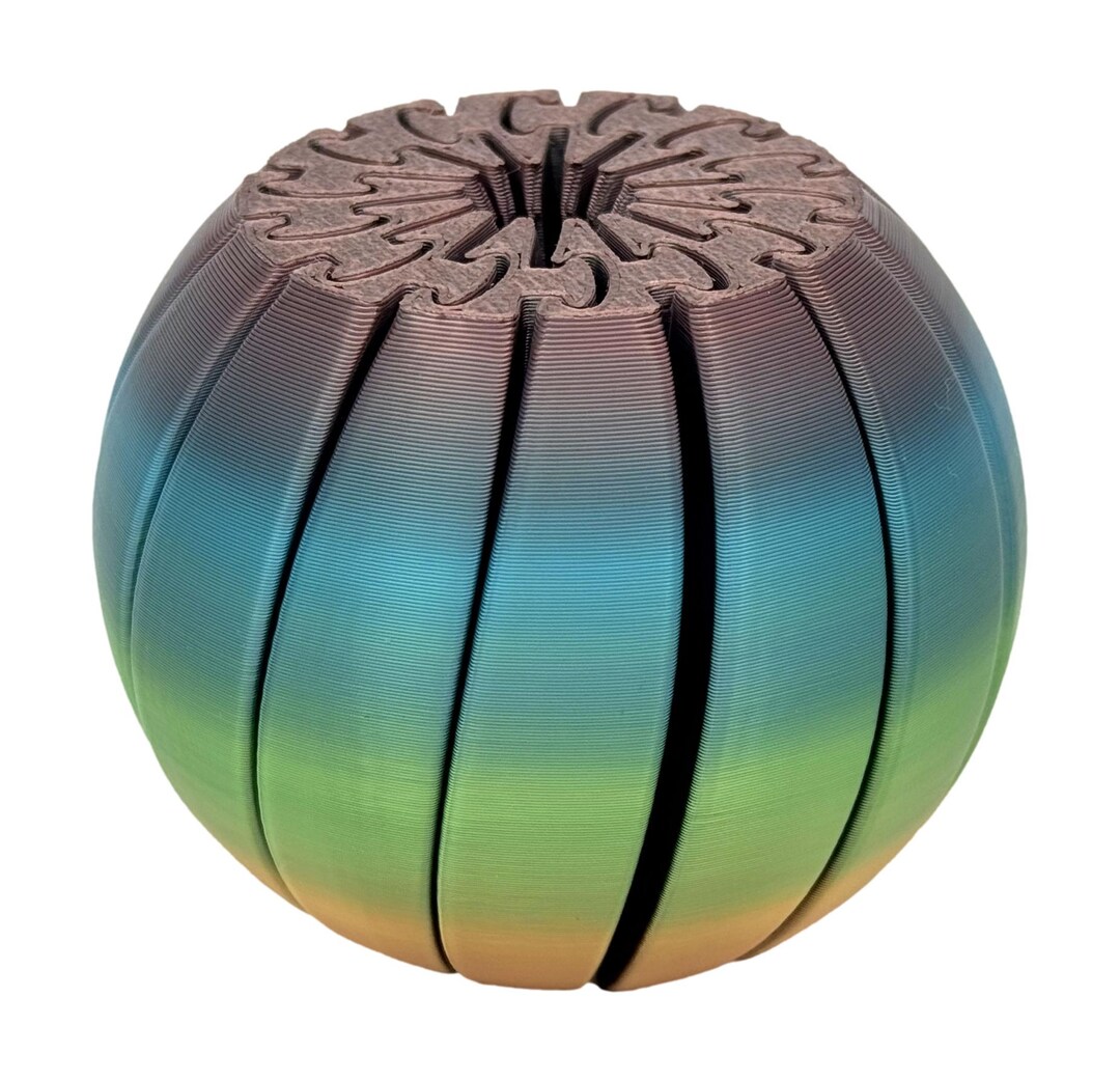 Intulon 3d-printed Fidget Ball - 14 Section Design for Stress Relief ...