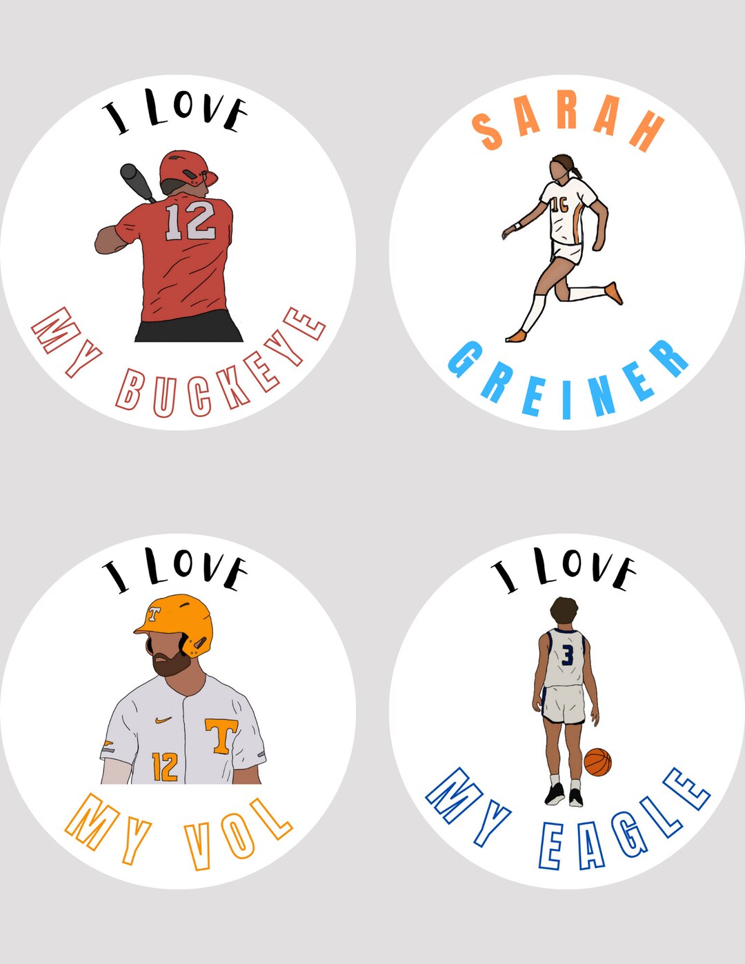Custom Sports Pin - Etsy