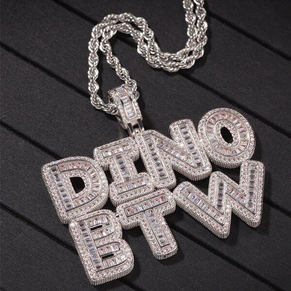 Iced Out Name Necklace - Etsy