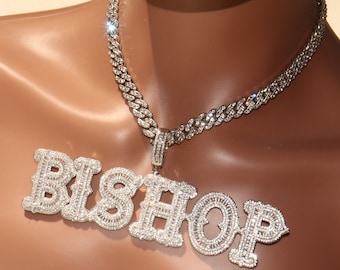 CUSTOM Your Name Letters Pendant With Stainless Steel Rope Chain,custom ...