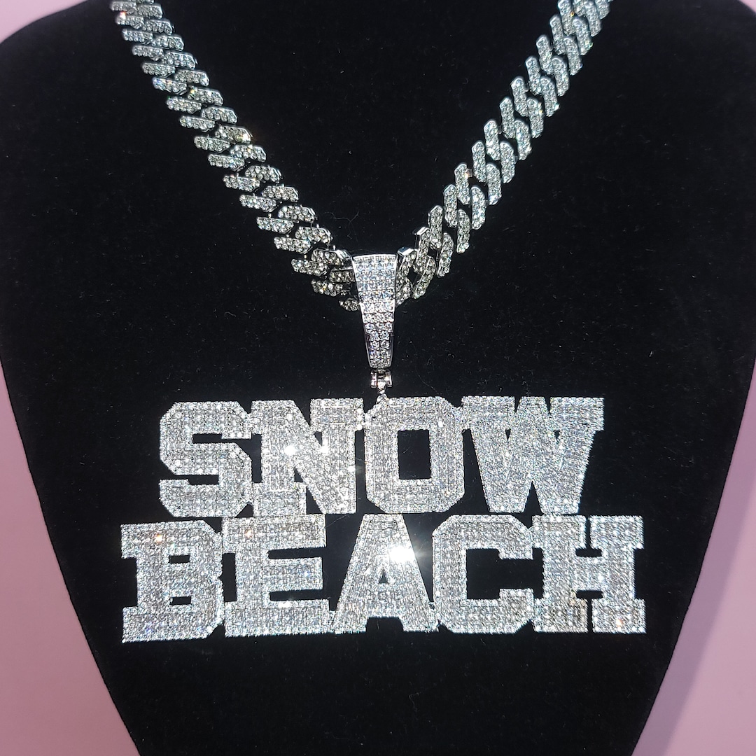 Hip Hop Custom Icy Baguette Letter Necklace,personalized Customize ...