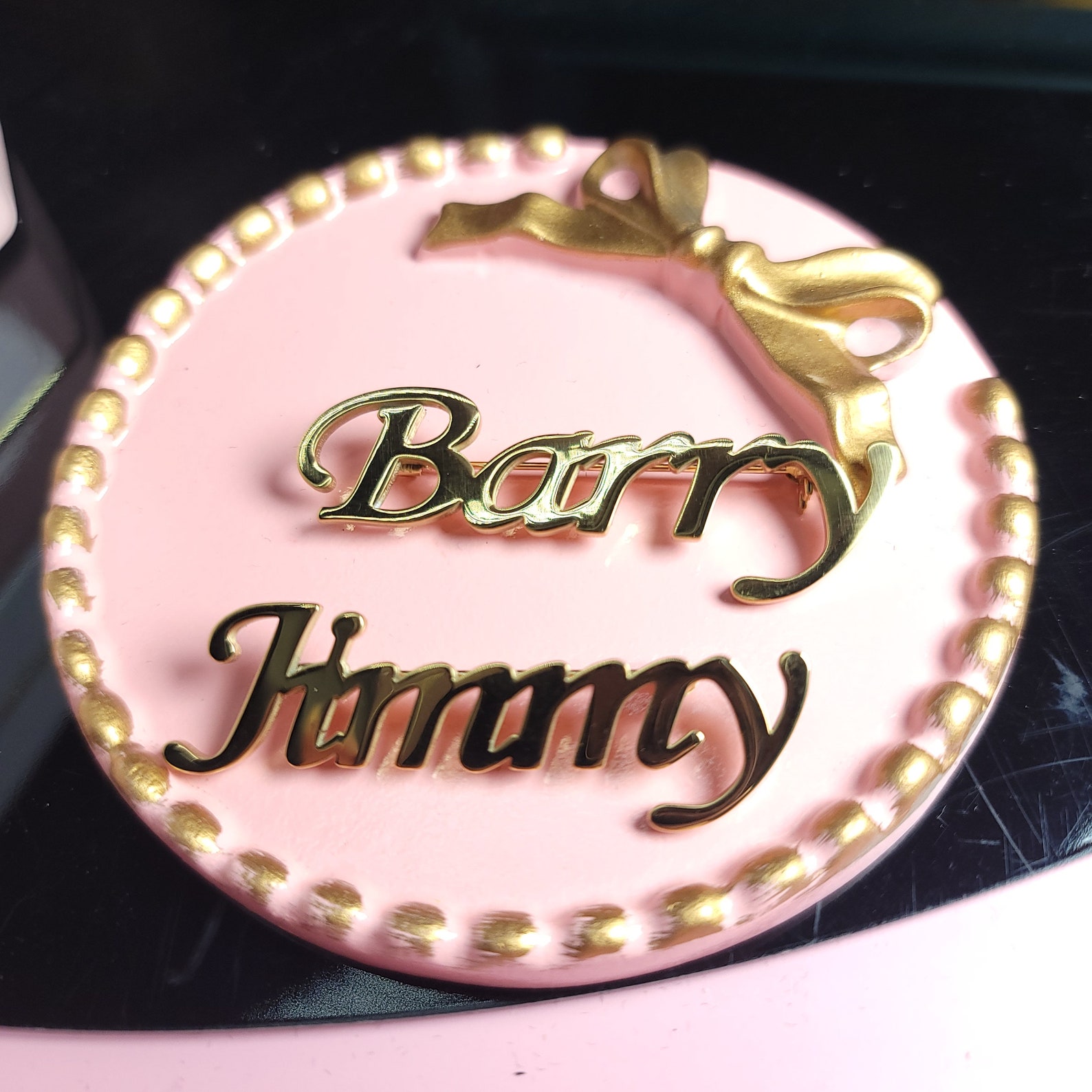 Personalized Monogram Name Brooch/letters Initial Brooches/custom Name ...