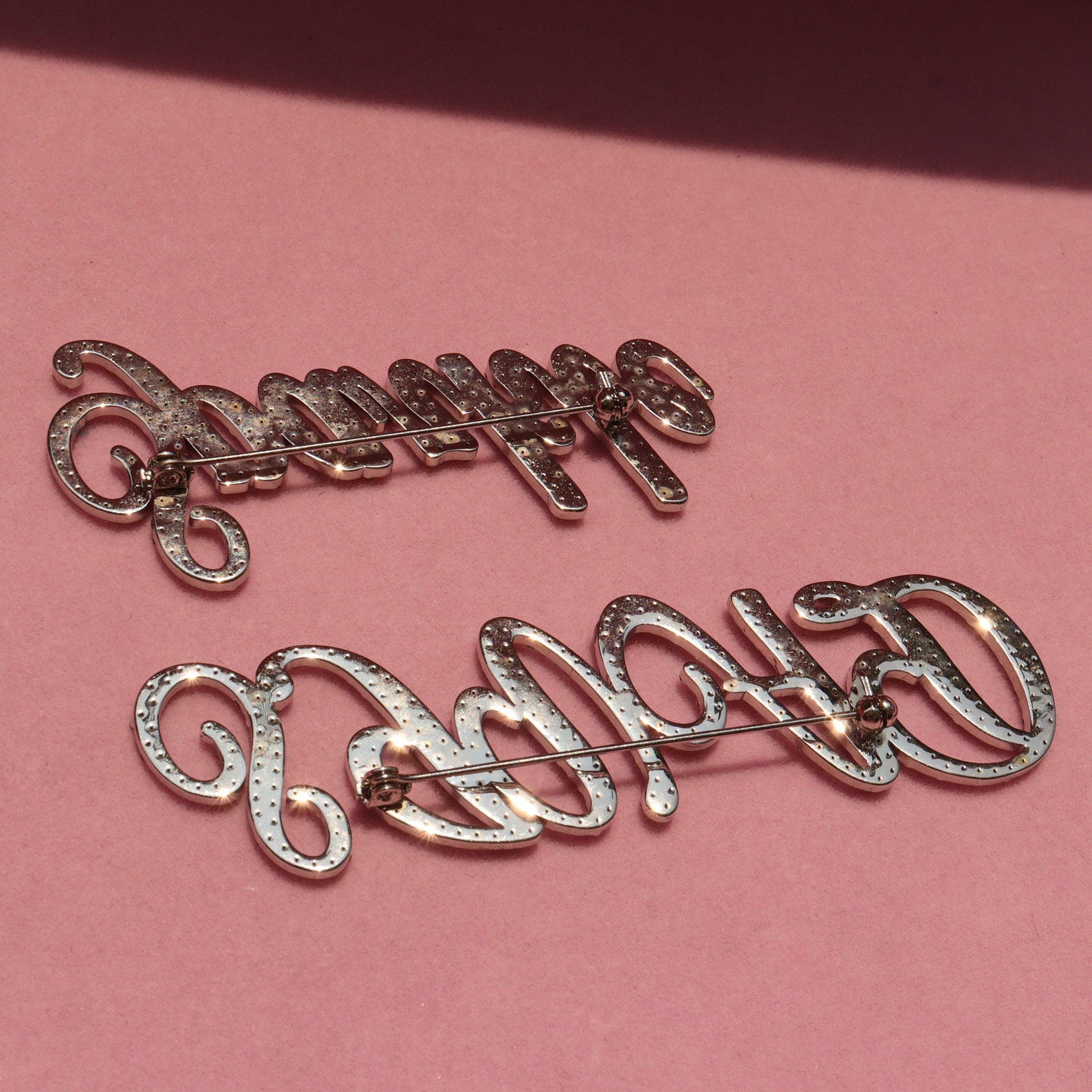 Custom Crystal Name Brooches Pins,personalized Name Brooch Pin ...
