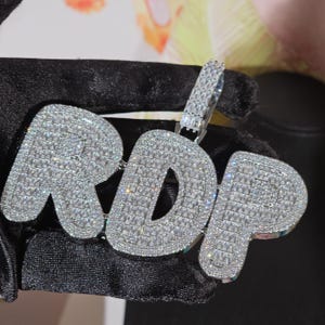 Custom Iced Out Big Baguette Letters & Numbers Necklace,custom Name ...
