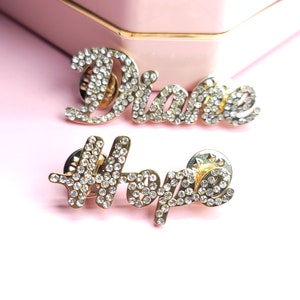 Stainless Steel Pinback Buttons Custom Name Lapel Pincustom - Etsy