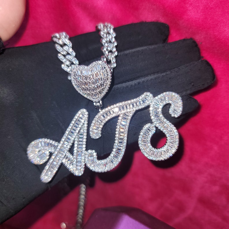 Personalized Cursive Font Name Pendant Necklacecustom Name - Etsy