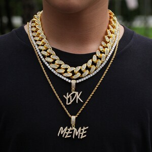 Custom Chain Gifts for Boy/girls,brush Letters Mini Personalized Name ...