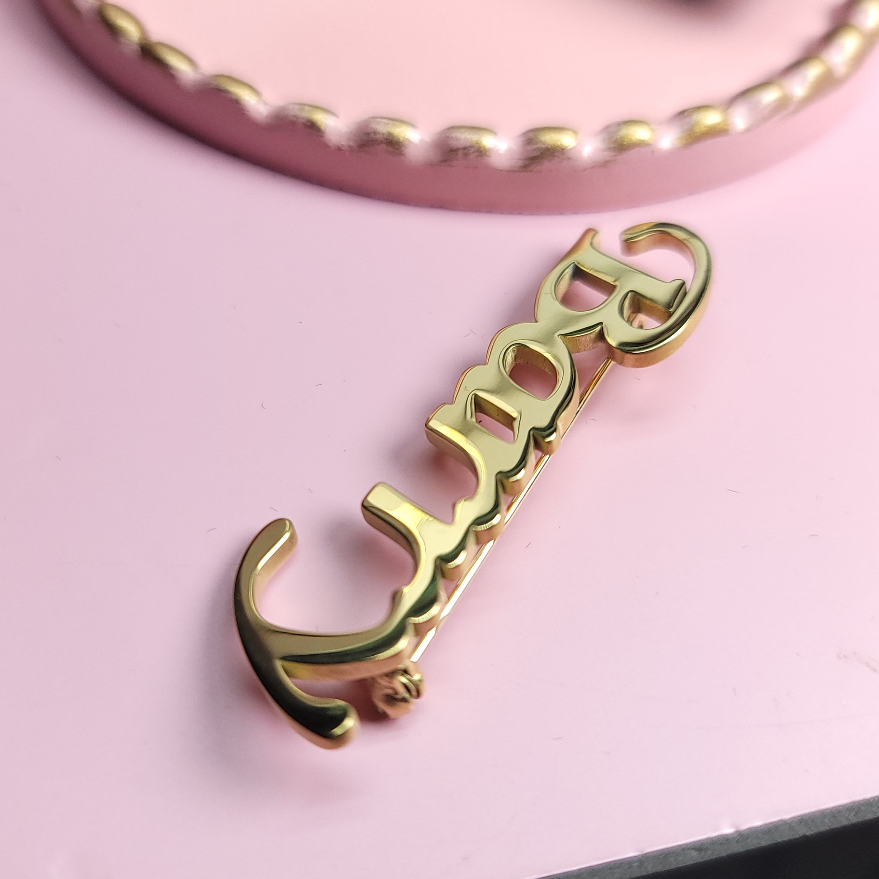 Personalized Monogram Name Brooch/letters Initial - Etsy UK