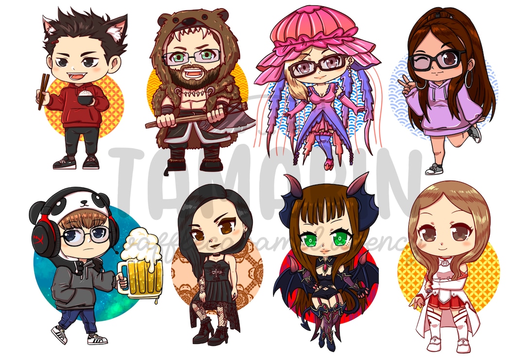 ANIME BIRTHDAY GIFT | Anime Art Commission | Custom Chibi Commission ...