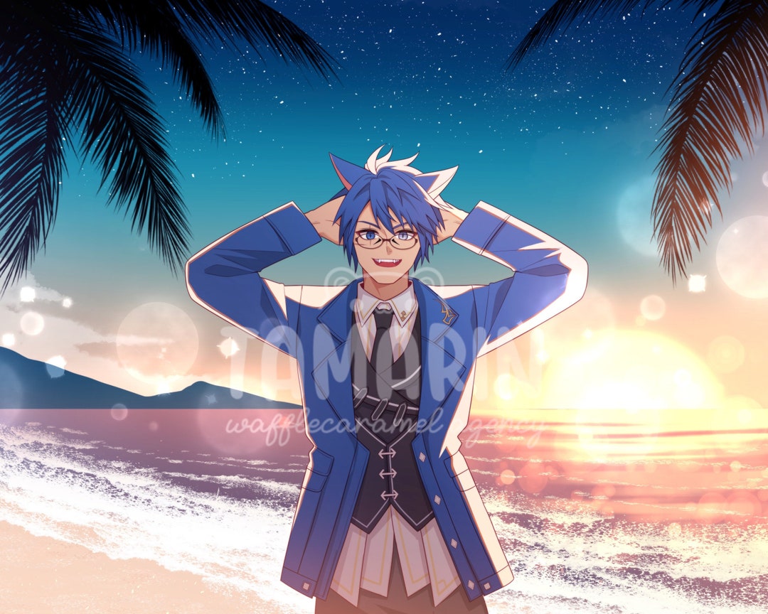 ANIME COMMISSION FFXIV Custom Anime Character Digital Anime Art ...