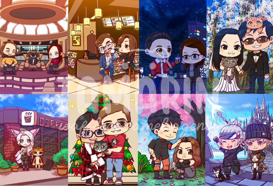 ANIME BIRTHDAY GIFT Anime Art Commission Custom Chibi Commission anime ...