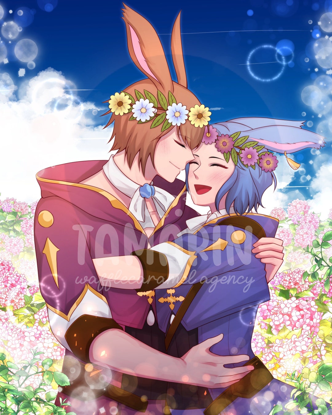 ANIME COMMISSION FFXIV Custom Anime Character Digital Anime Art ...