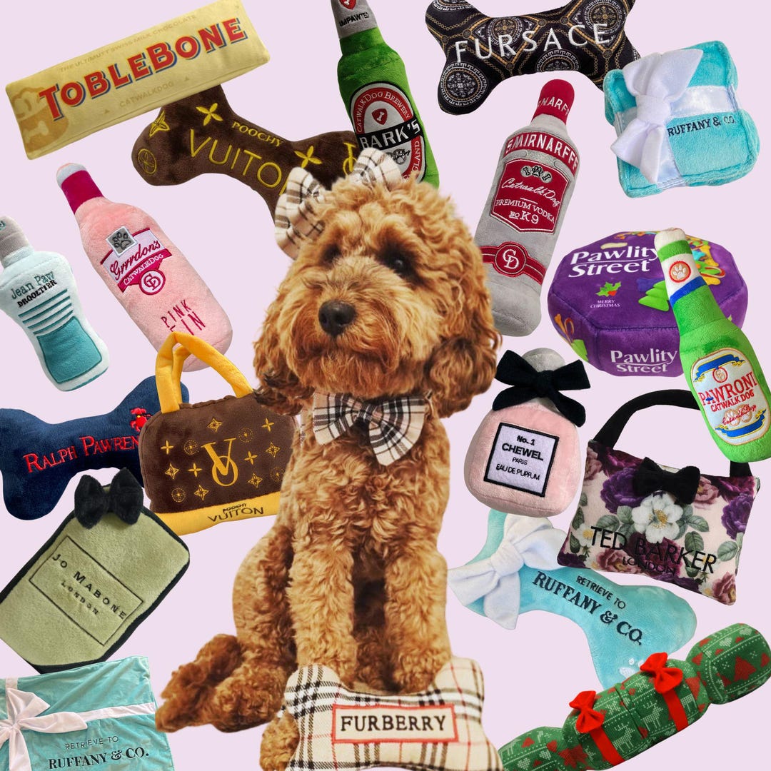 Soft Dog Toys - Designer Plush Dog Toys: Squeaky Toys. Luxury Dog Toys ...