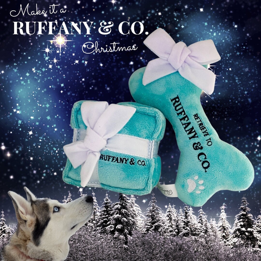Luxury Plush Dog Toys Gifts for Spoiled Pups. Ruffany & Co. Gift Box ...