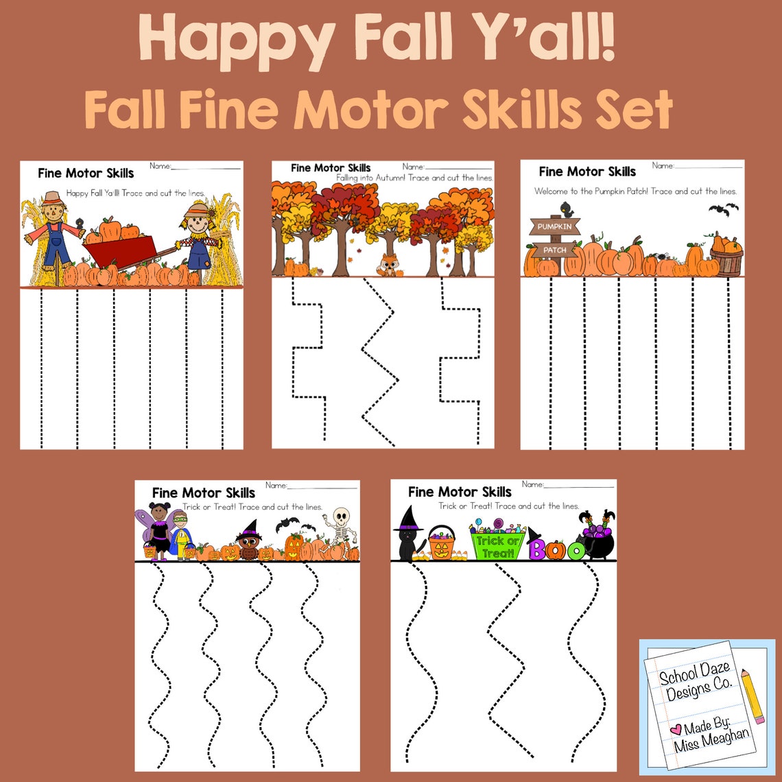 Fall Fine Motor Skills Set - Etsy