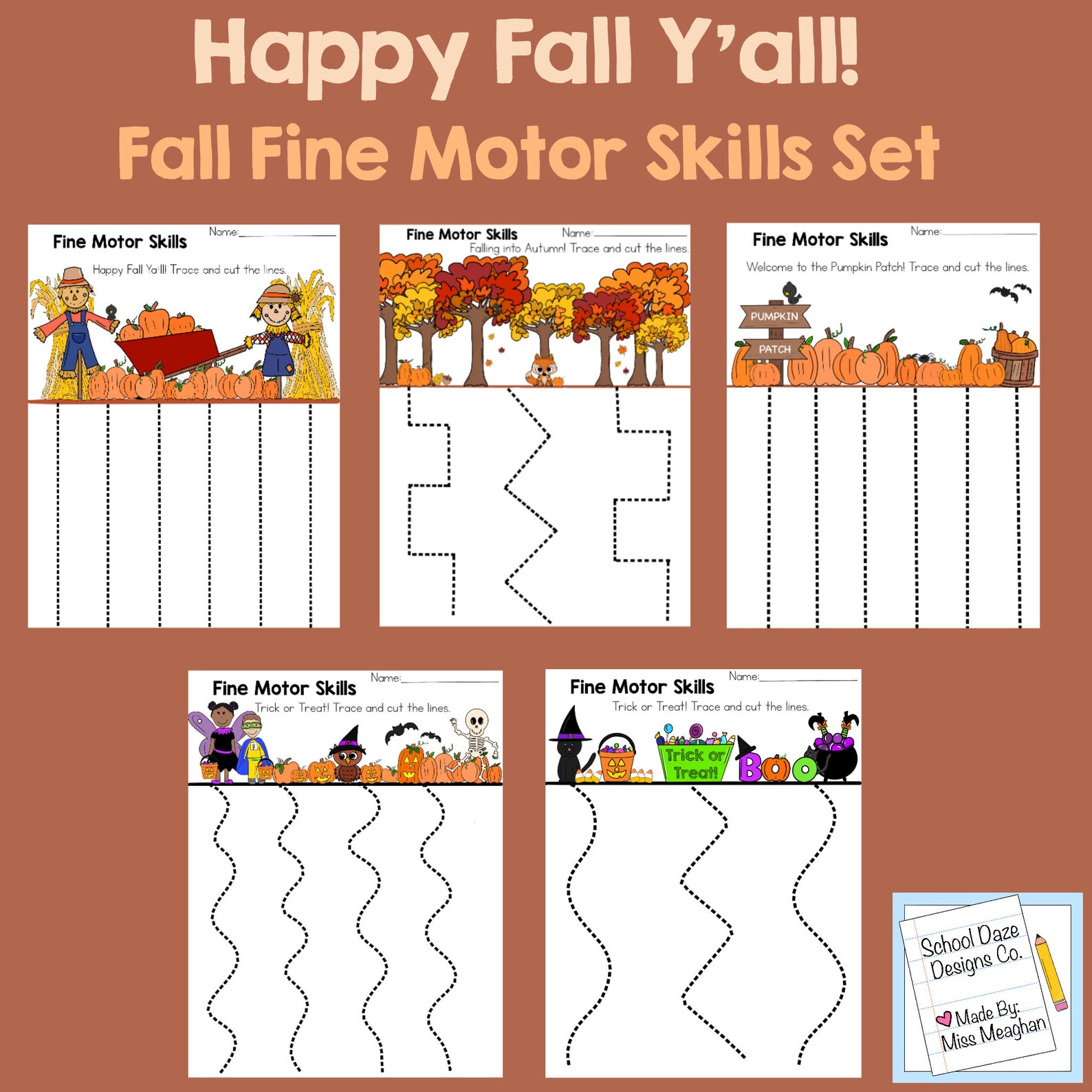 Fall Fine Motor Skills Set - Etsy