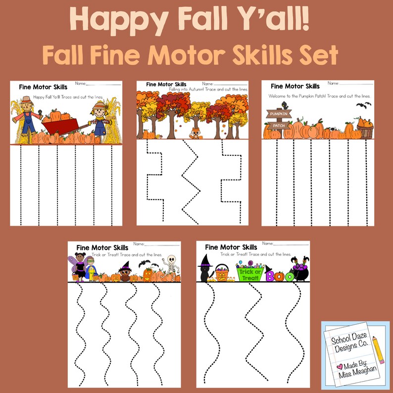 Fall Fine Motor Skills Set - Etsy