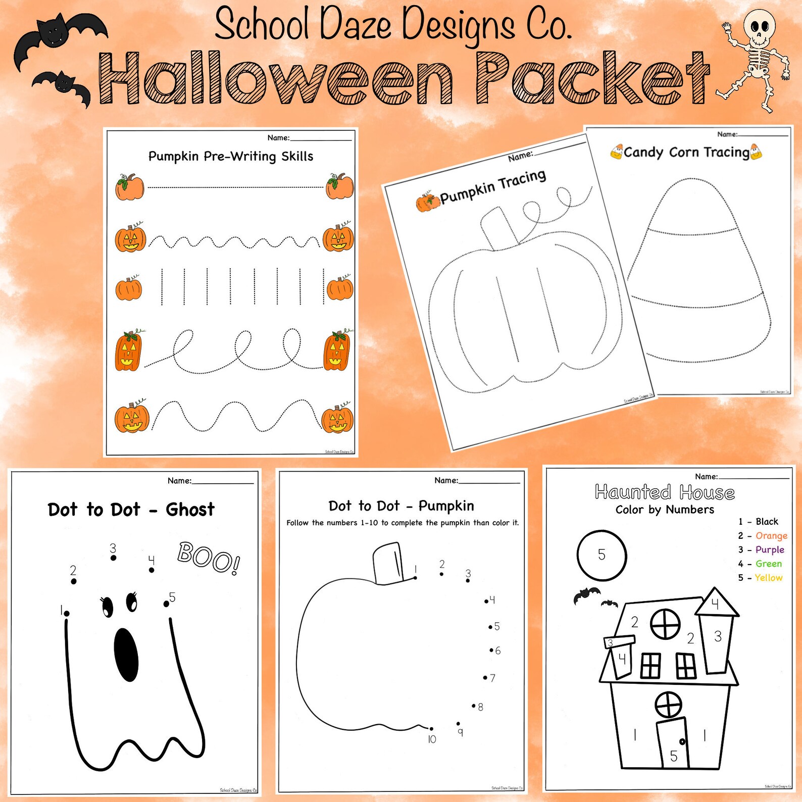 Halloween Packet - Etsy