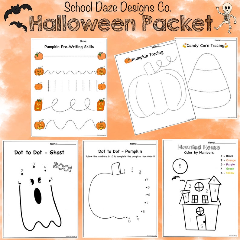 Halloween Packet - Etsy