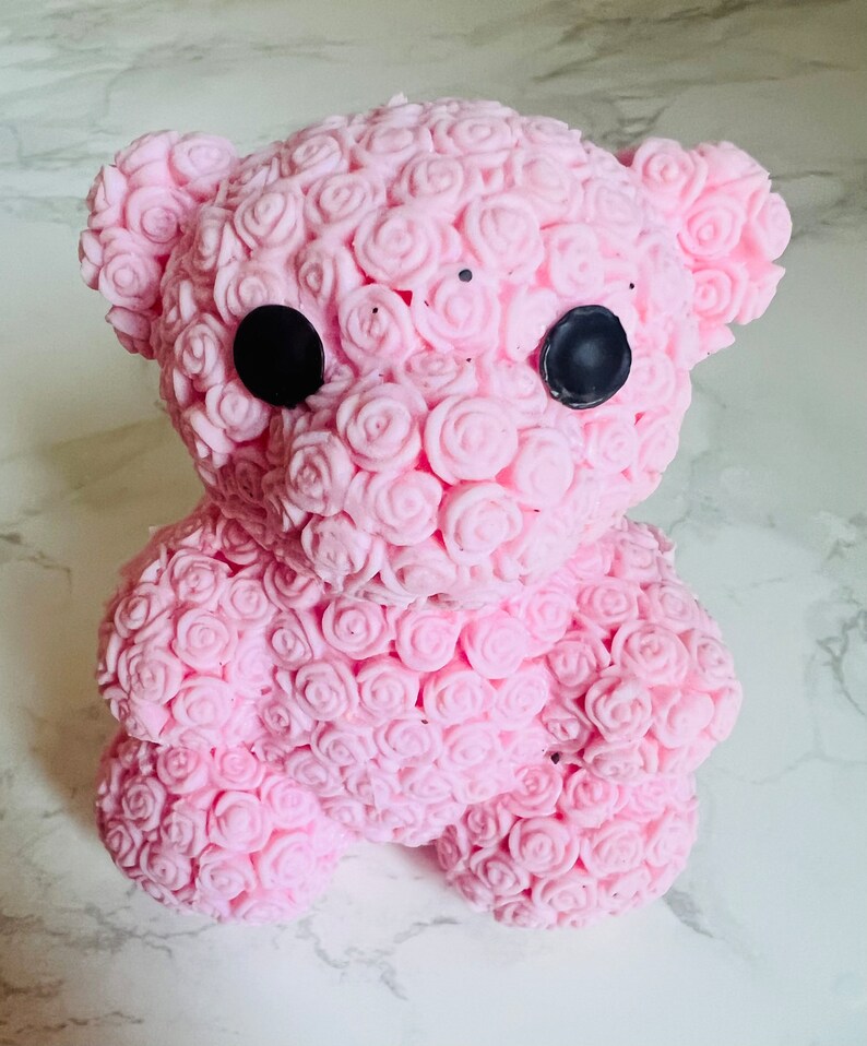 Light up Teddy Bear Squishy, Forever Rose - Etsy